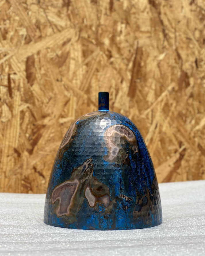 Blue Patina Copper Hanging Lamp