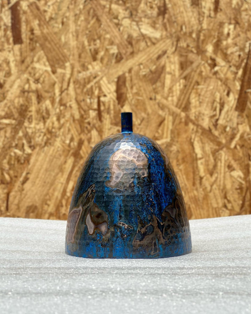 Blue Patina Copper Hanging Lamp